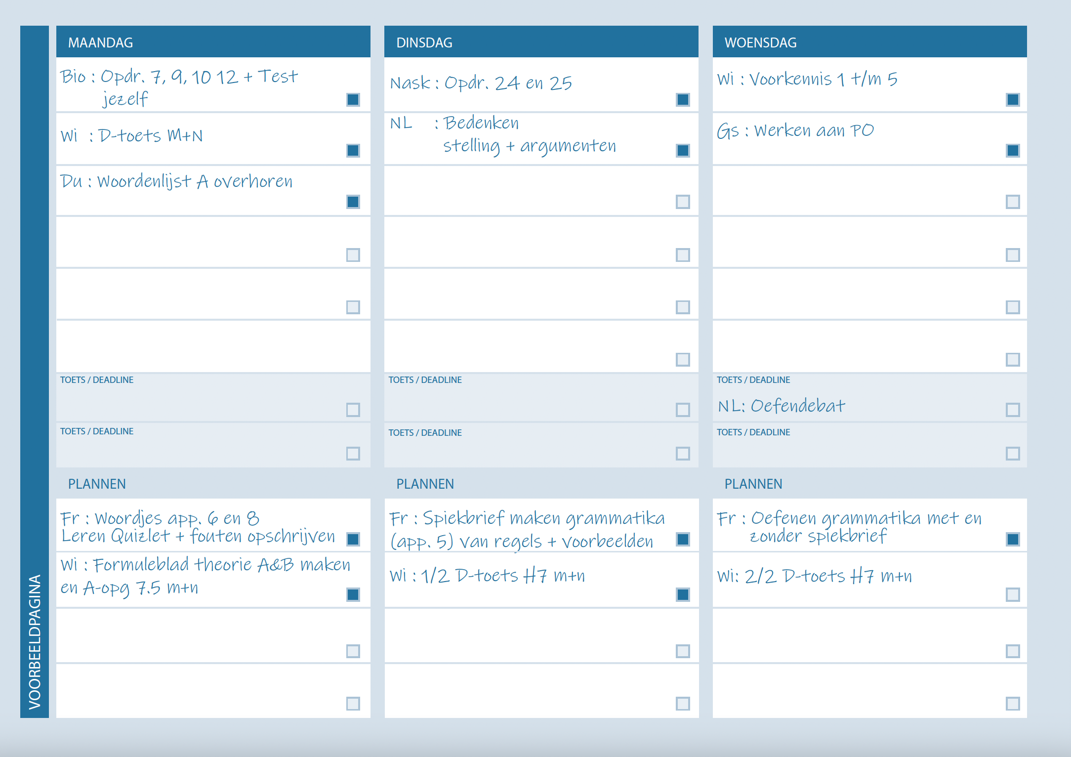 Schoolagenda - PlanSlimAgenda